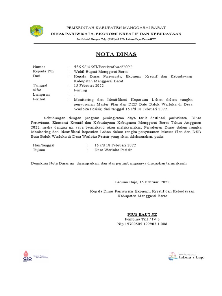 Nota Dinas | PDF