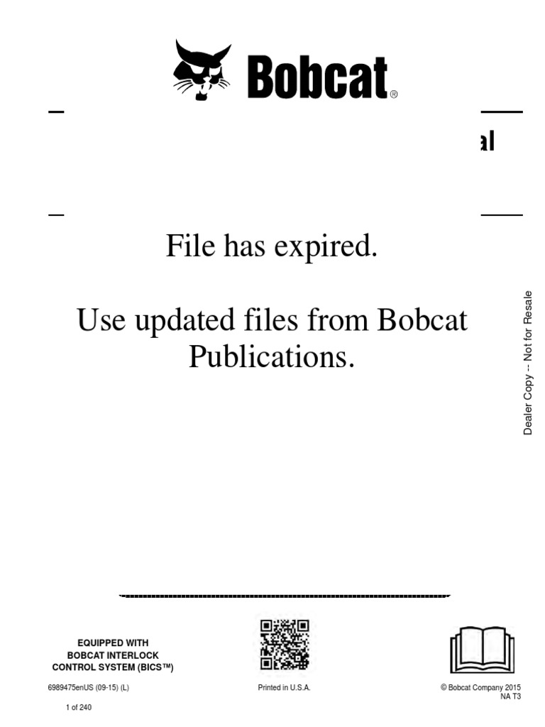 Complete Hire Sydney Clarke Bobcat TL770 Track Loader Operators Manual ...