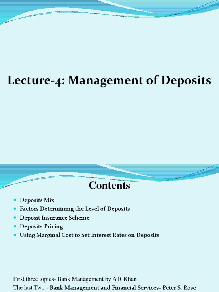 L-4 642 Deposit | PDF | Banks | Deposit Account