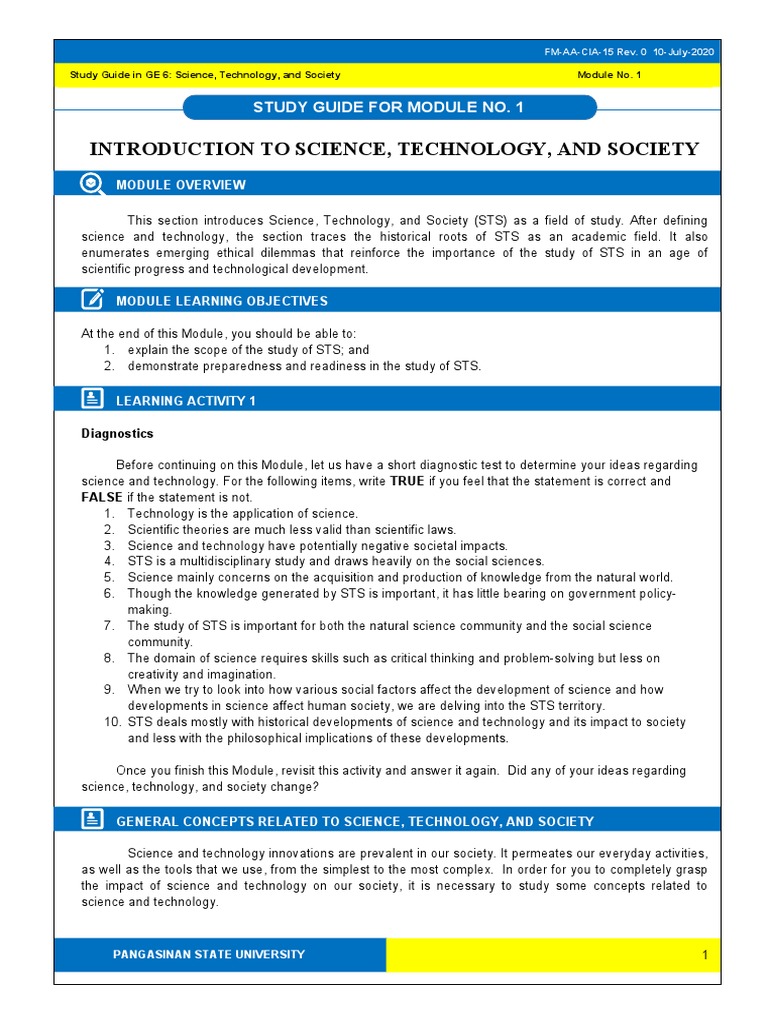 SG 1 | PDF | Science | Knowledge