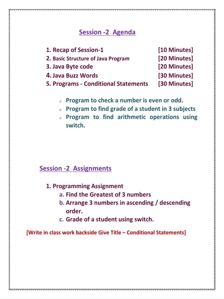 Session-2 - BuzzWords ByteCode Programs | PDF
