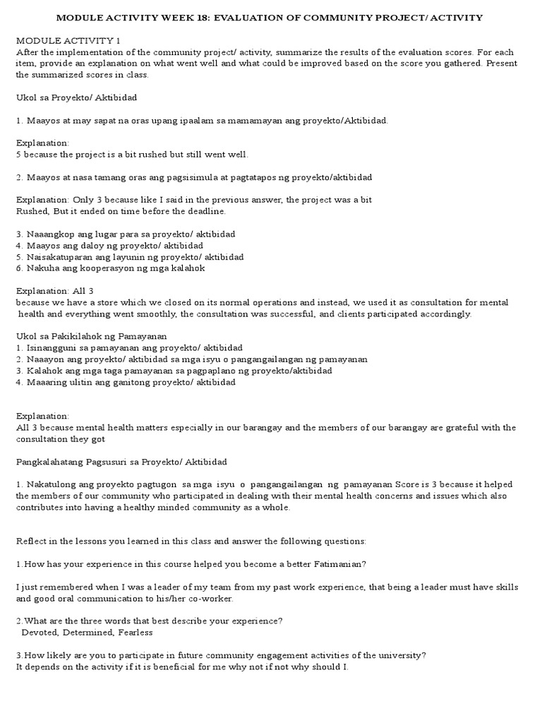 Evaluating the Impact and Effectiveness of a Community Mental Health Consultation Project | PDF ...
