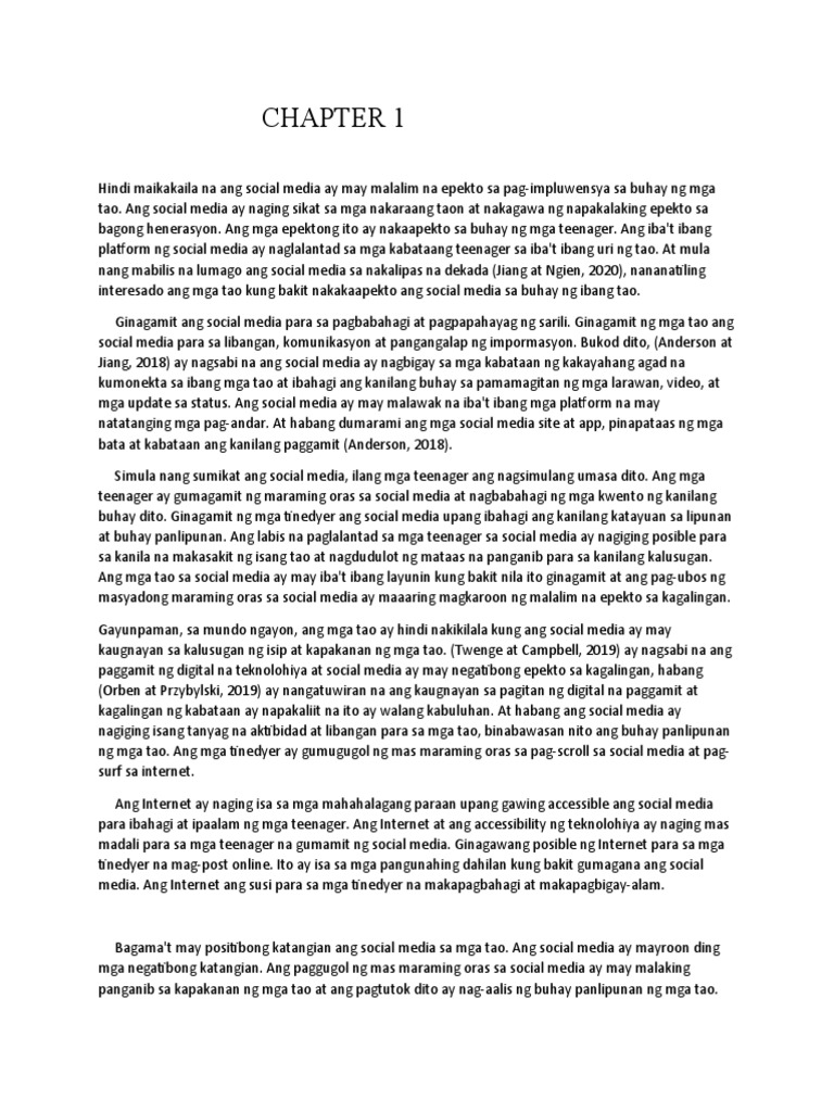 Chapter 1 Research | PDF