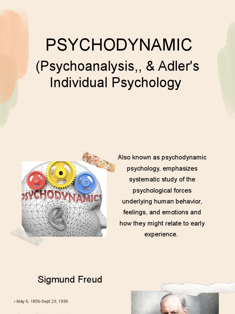 Psychodynamic Theory 1ST Group | PDF | Id | Psychoanalysis