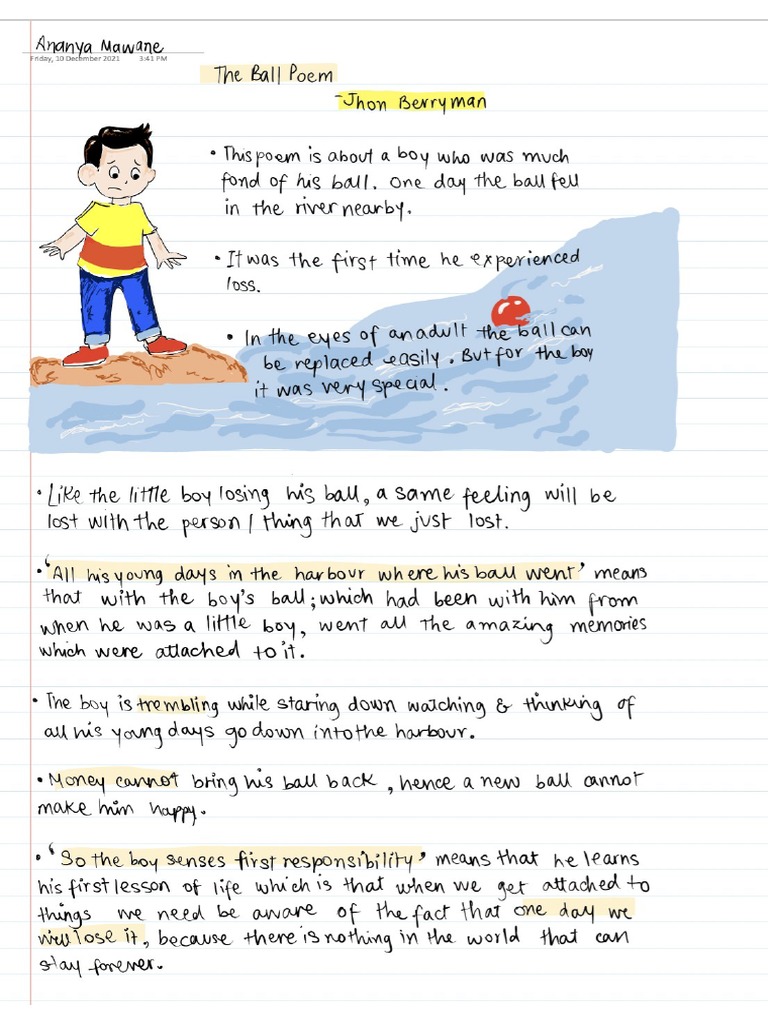 The Ball Poem | PDF