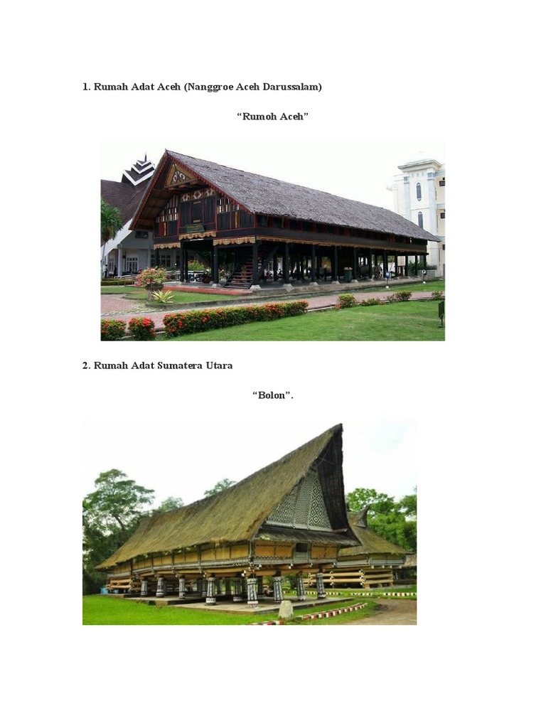 Rumah Adat Aceh | PDF