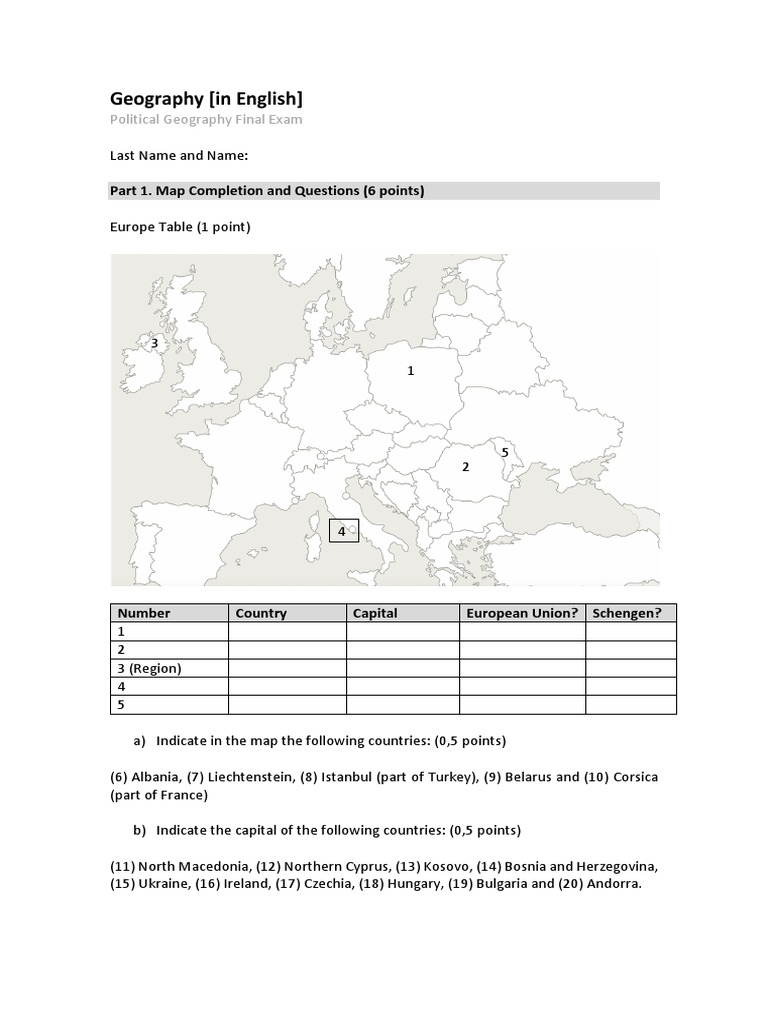 Geography Final | PDF