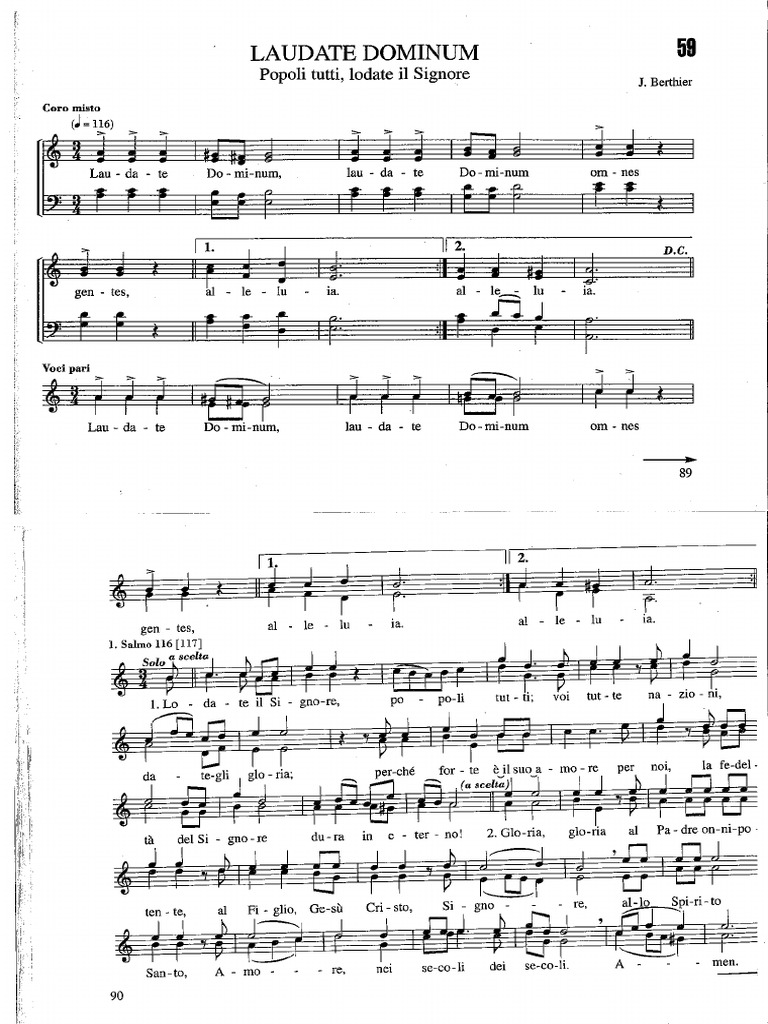 Laudate Dominum - Parti Soliste | PDF
