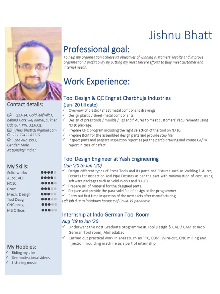 Jishnu Bhatt Cv-Updated 0056.2 | PDF
