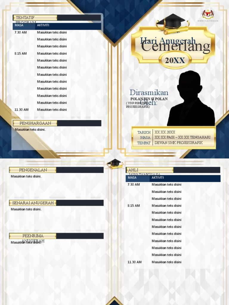 Template Buku Program Hari Anuegrah Cemerlang by ProjekGrafik | PDF