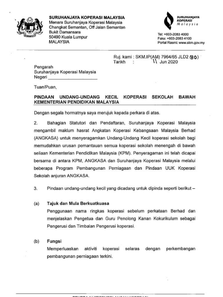 Lampiran 10 - Surat Edaran SKM HQ Ke SKM Negeri | PDF