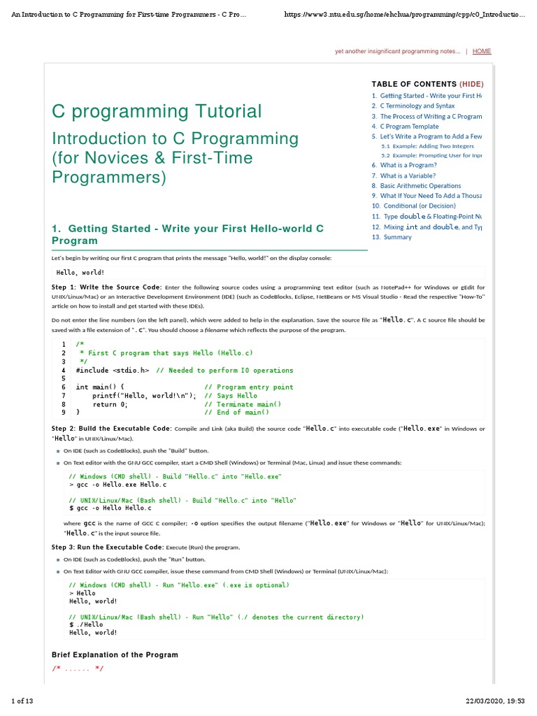 Intro C Pdf Integer Computer Science Variable Computer Science 