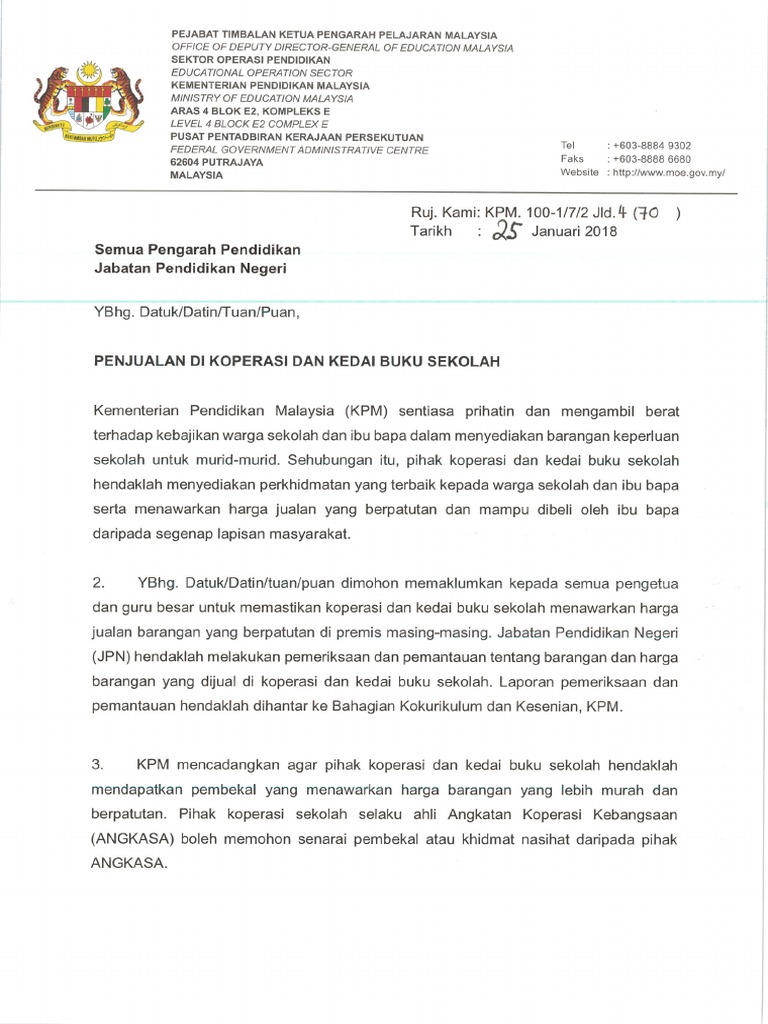 Penjualan Di Koperasi Dan Kedai Buku Sekolah | PDF