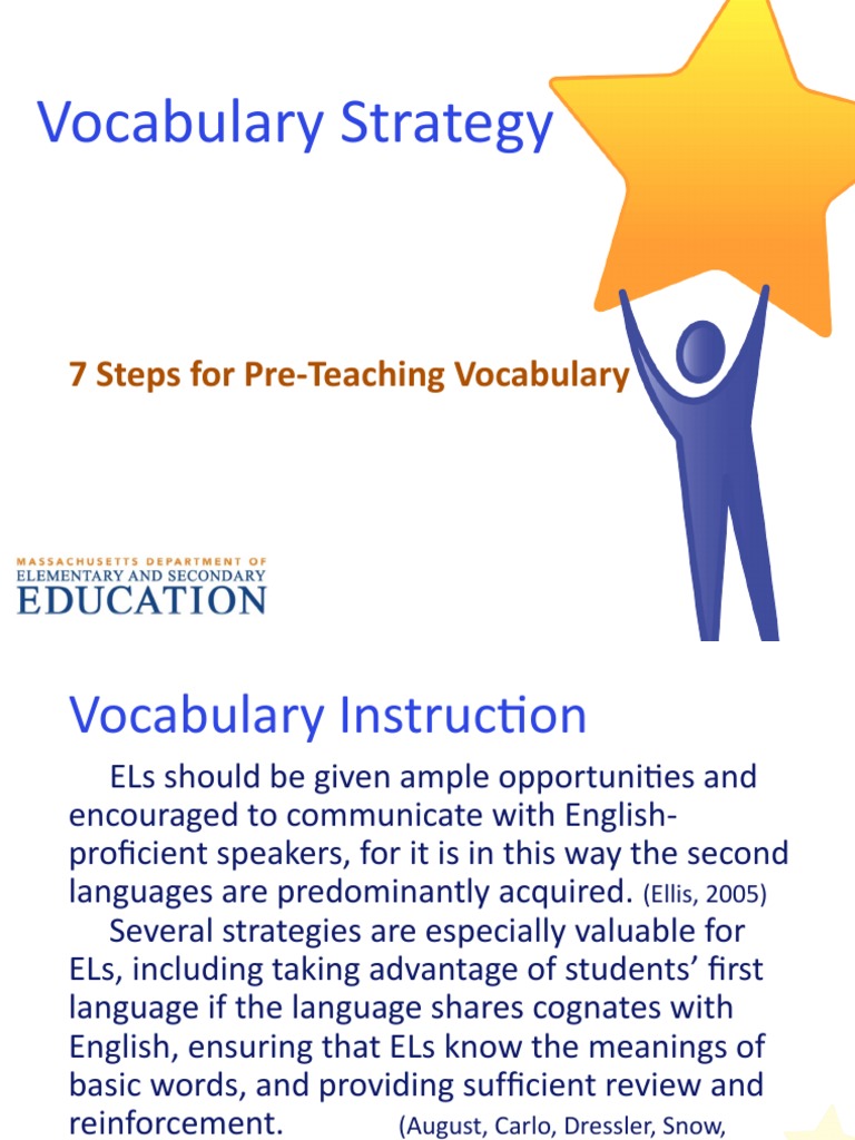 7step Vocabulary | PDF | Vocabulary | Teachers