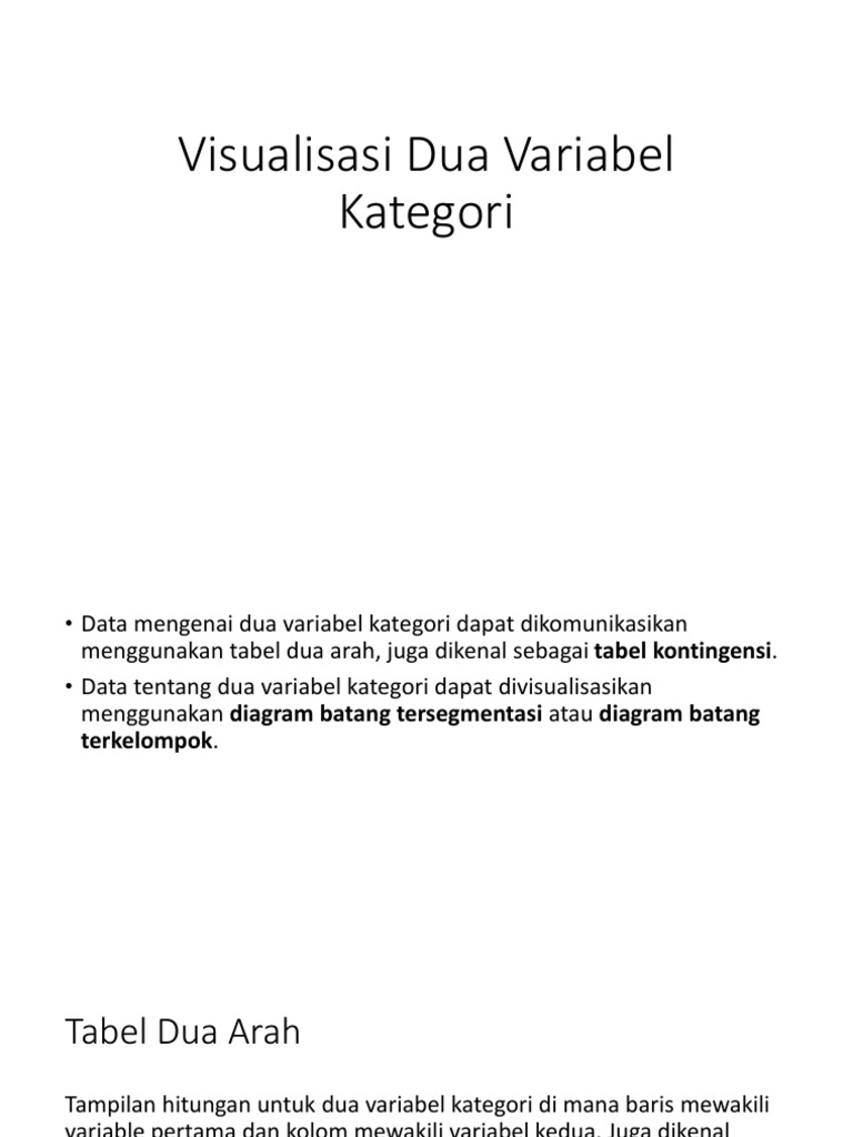 Visualisasi Data Dua Variabel | PDF