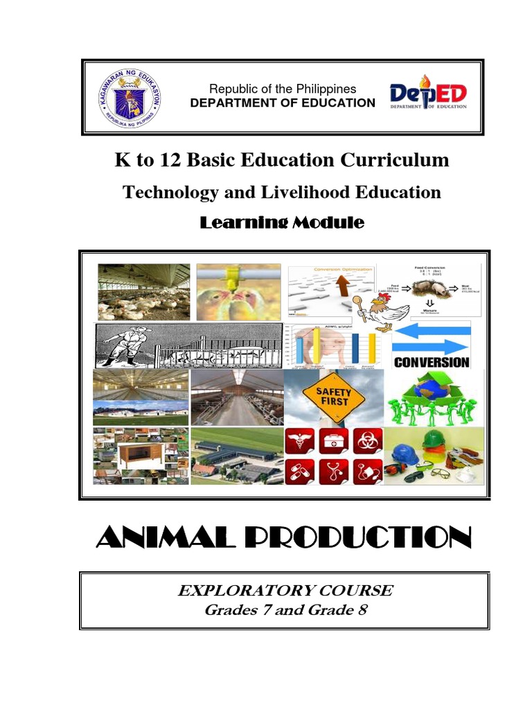 K to 12 Animal Production Module | PDF | Trailer (Vehicle) | Chicken