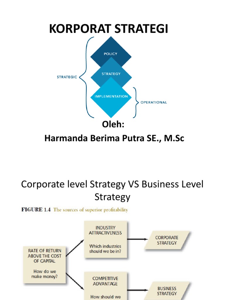 11 Strategi Dan Kebijakan Bisnis Antar Level Korporat | PDF