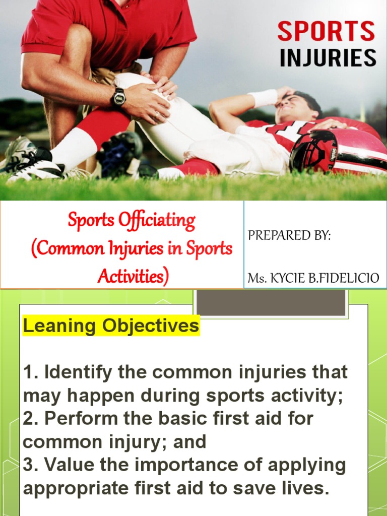 Sports Injuries | PDF | Injury | Medical Specialties