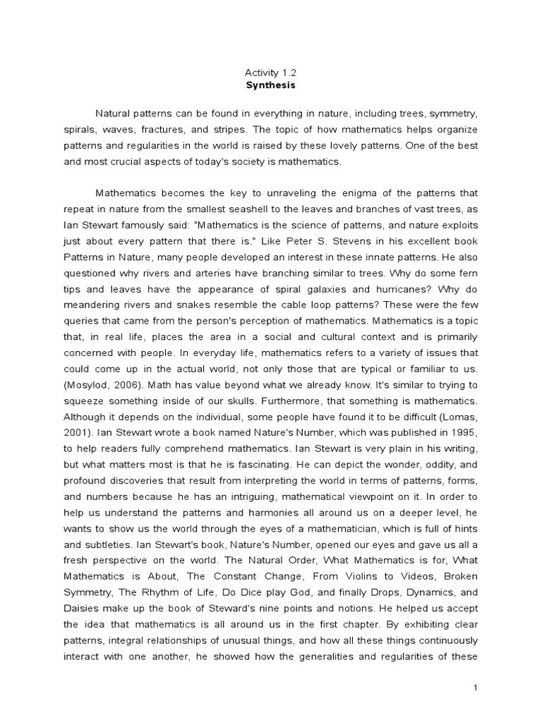 Activity1 2 | PDF | Horse Gait | Chaos Theory