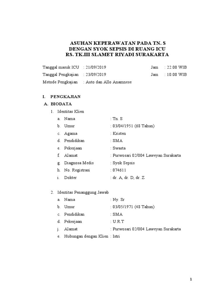 Format Askep Icu CKD | PDF