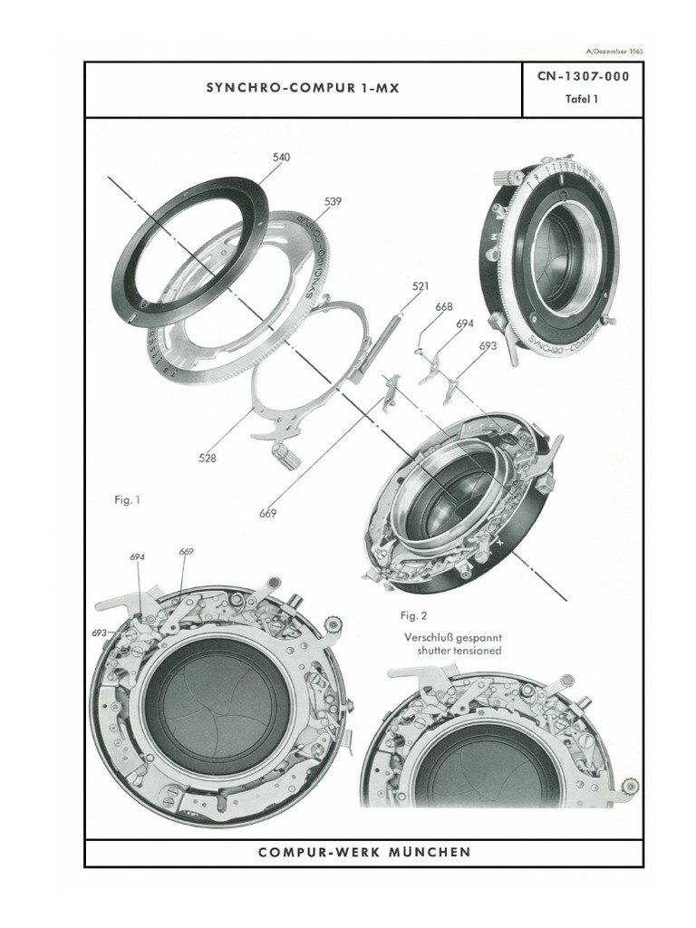 Synchro Compur Service Manual | PDF