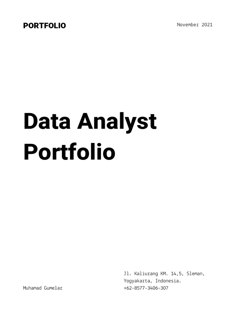 Muhamad Gumelar Data Analyst Portofolio DQLAB 1638845538 | PDF | Data ...