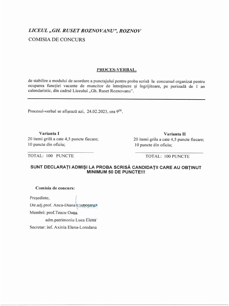 GRR Barem Concurs Feb 2023 | PDF