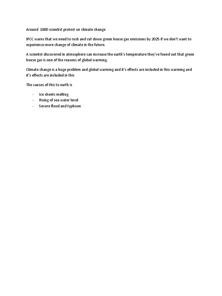 Climate Change | PDF Climate Change | PDF