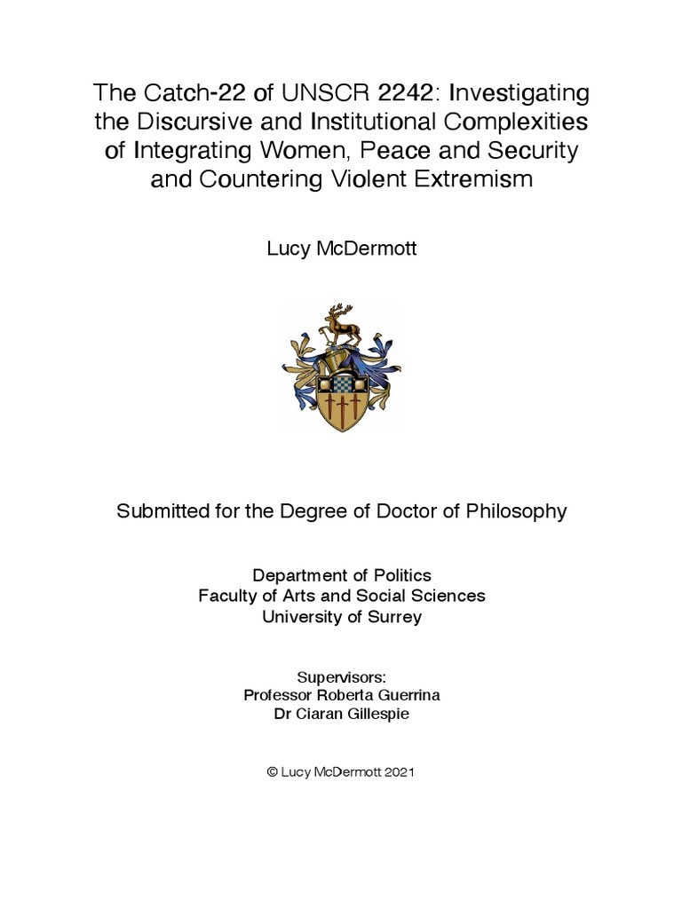 Critical Frame Analysis PHD Thesis - Lucy Mcdermott | PDF | Gender ...