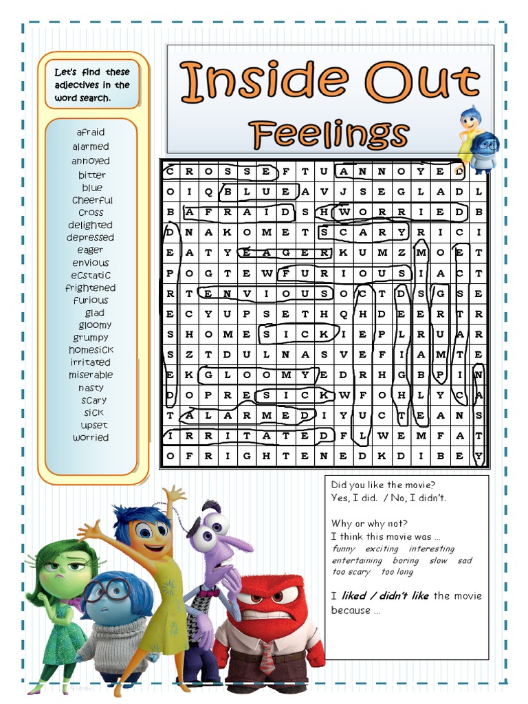 Moussa Belkasmi - Inside-Out-Feelings-Wordsearch-1 | PDF