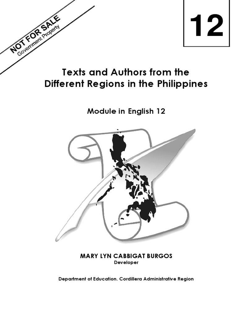 Engl12 21st Q1mod2 Text Authors Philippines Marylyn Burgos Bgo v1 | PDF | Mindanao | Philippines