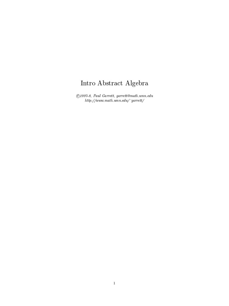 Intro Abstract Algebra | PDF | Function (Mathematics) | Prime Number