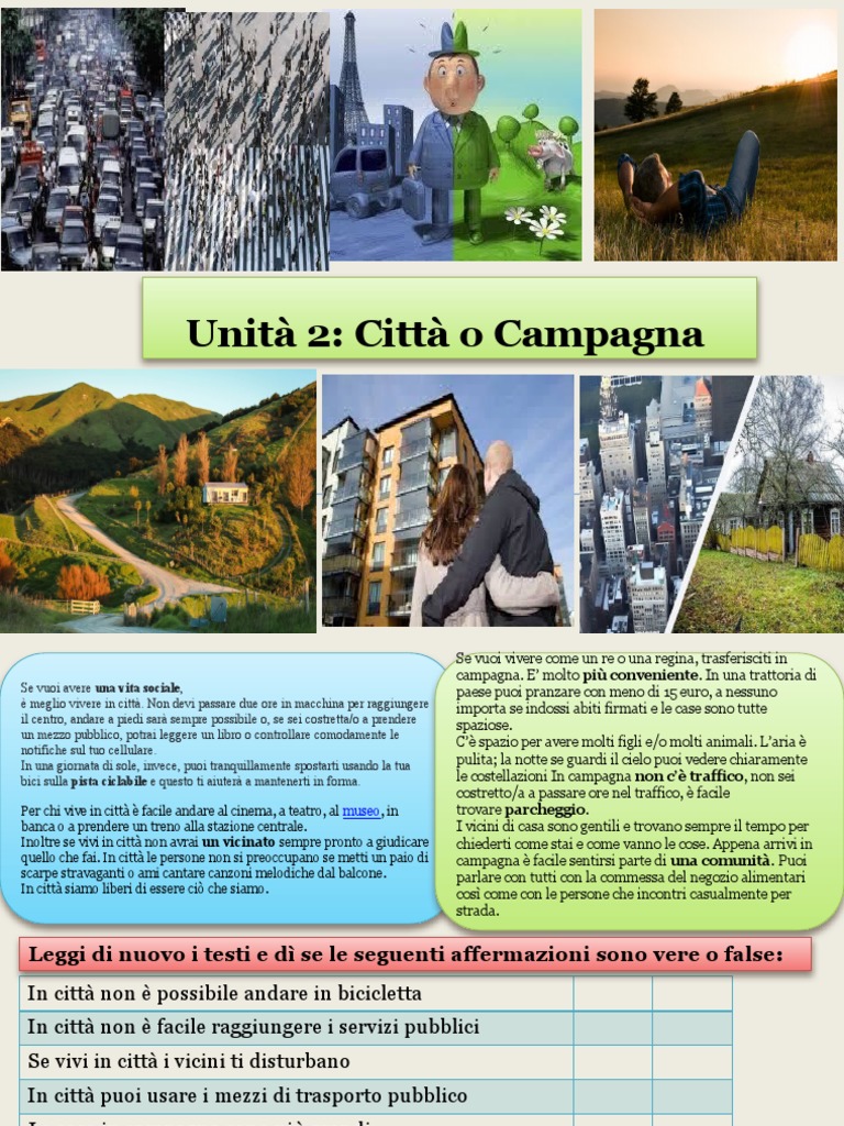 Città o Campagna | PDF