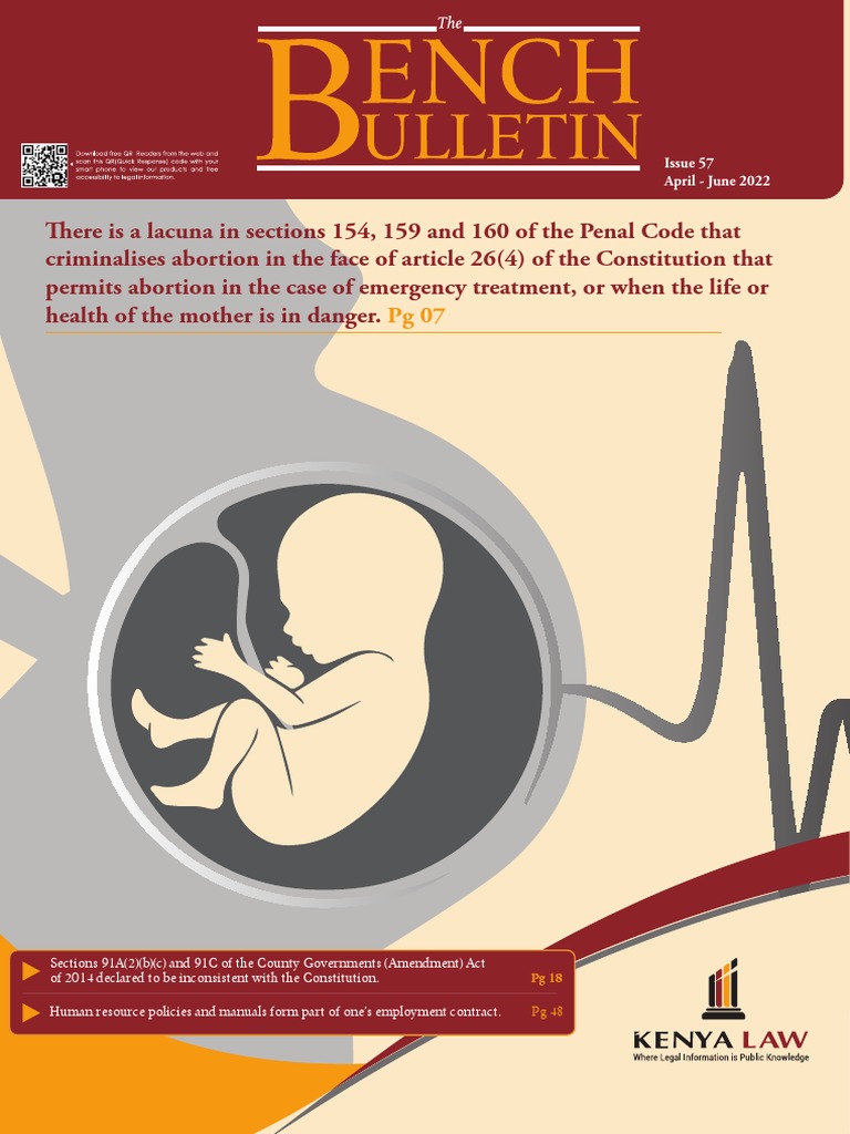 Bench Bulletin Issue 57 | PDF | Maternal Death | Abortion