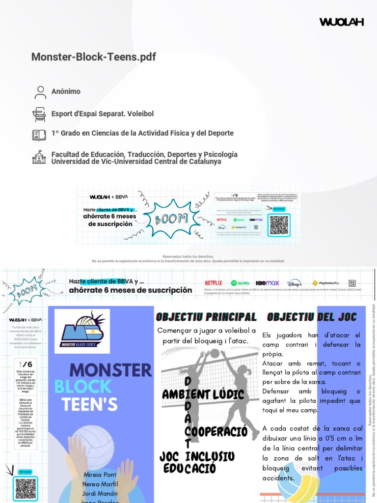 Free Monster Block Teens | PDF