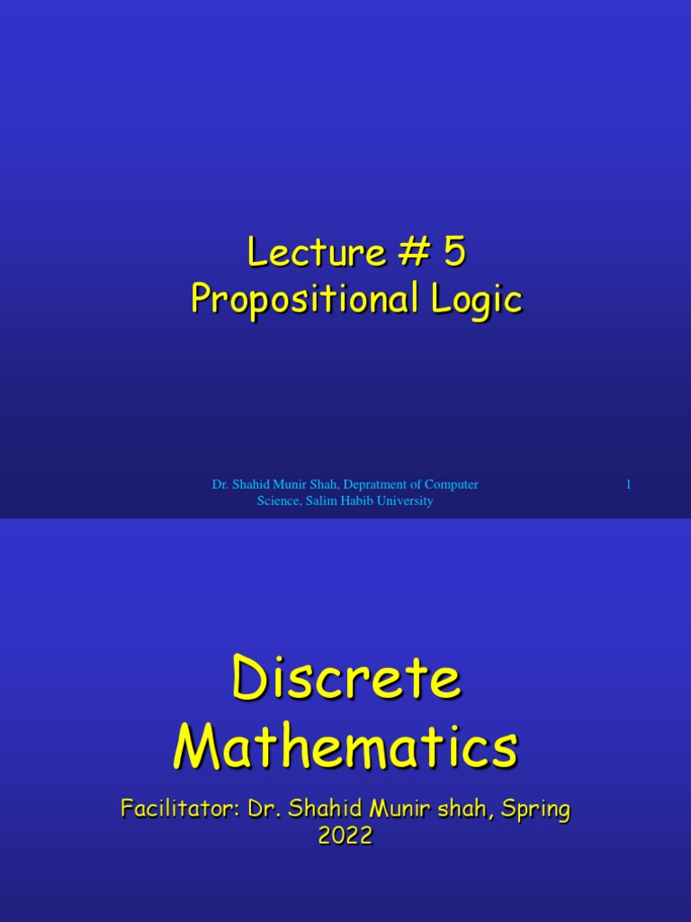 Lecture 5 (16 5 22) | PDF | Mathematics | Mathematical Logic Lecture 5 (16 5 22) | PDF | Mathematics | Mathematical Logic