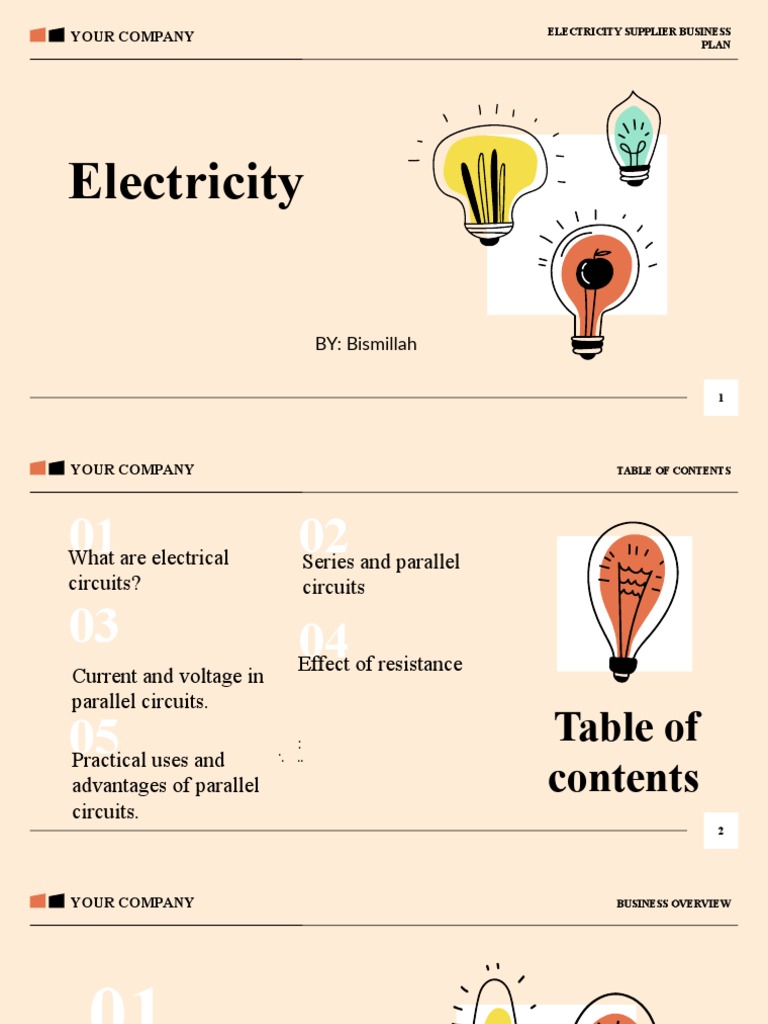 Electricity Presentation | PDF | Series And Parallel Circuits ...