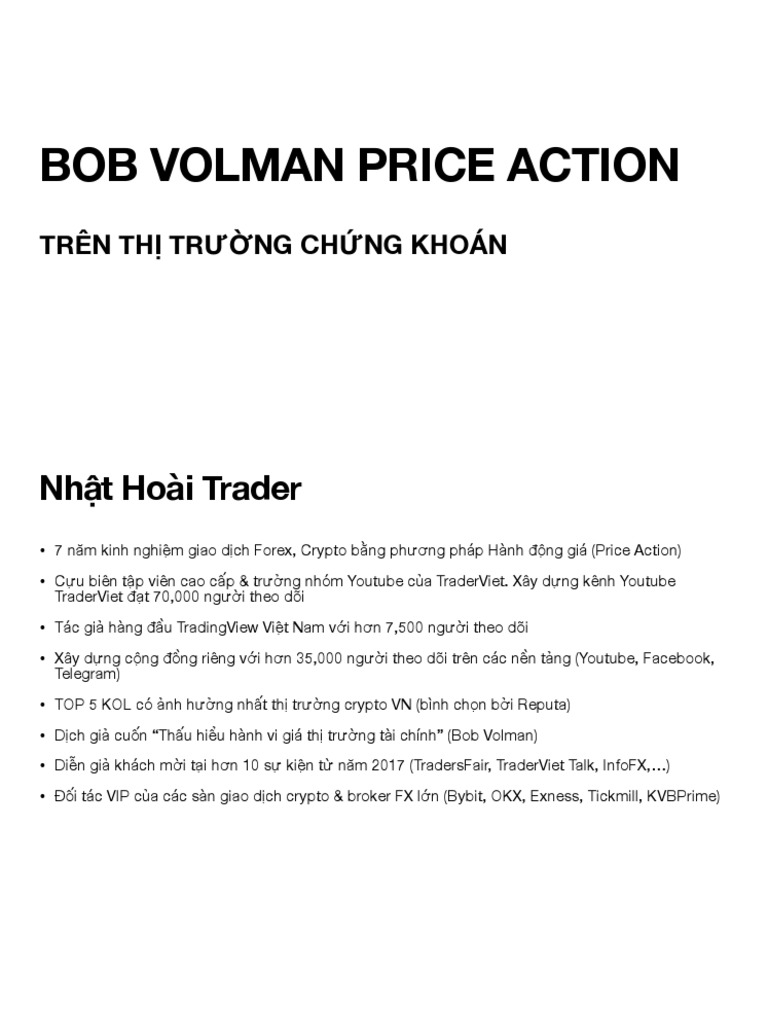 Bob Volman PA Trên Thị Trường Stock Mỹ Việt Nhật Hoài | PDF
