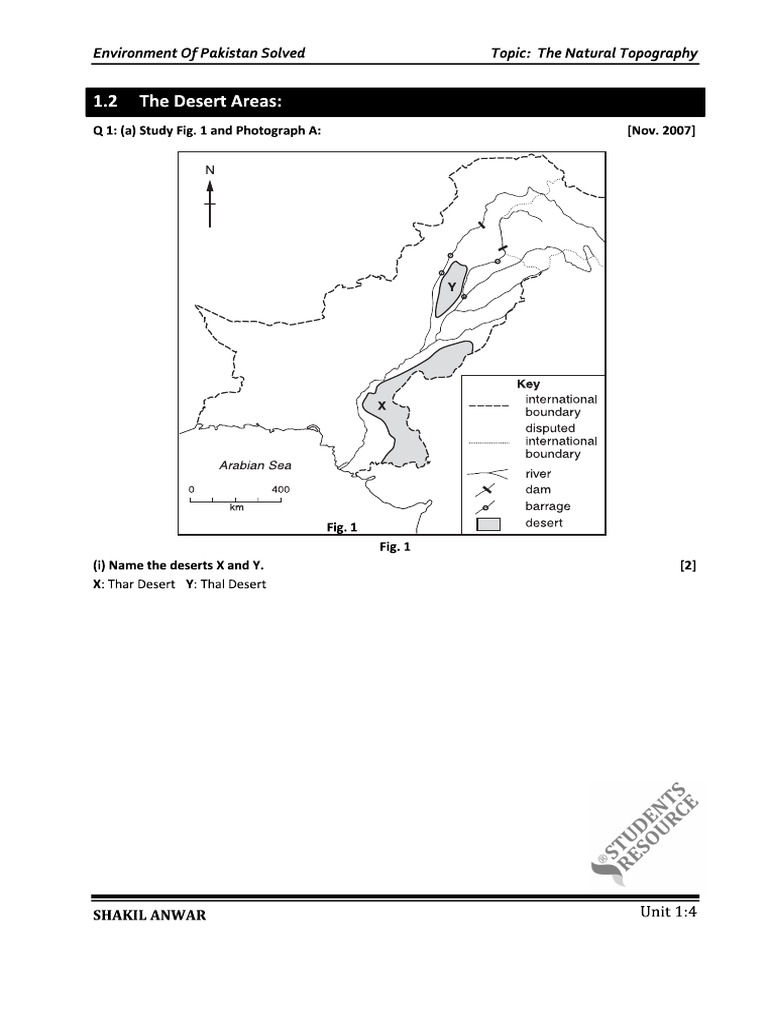 Topography Questions With Answers | PDF