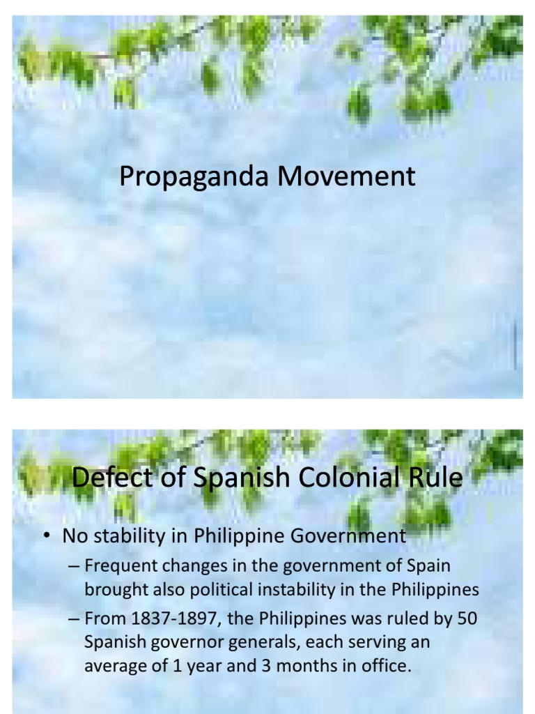 Propaganda Movement | PDF | Philippines | Government