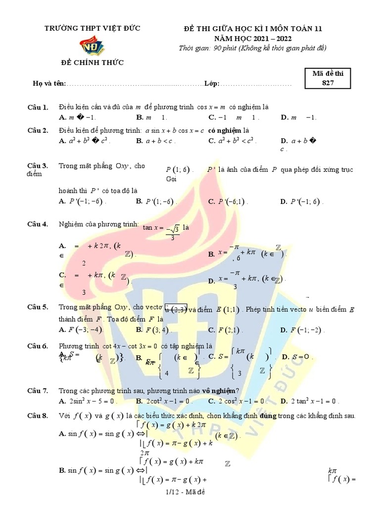 DE - GK1 - LOP - 11!21!22 Khong Co Dap An | PDF