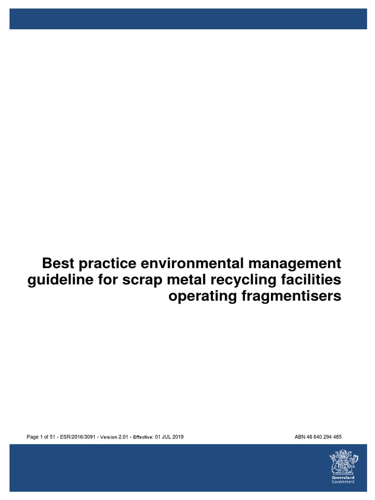 PR GL Fragmentiser Best Practice | Download Free PDF | Scrap | Recycling