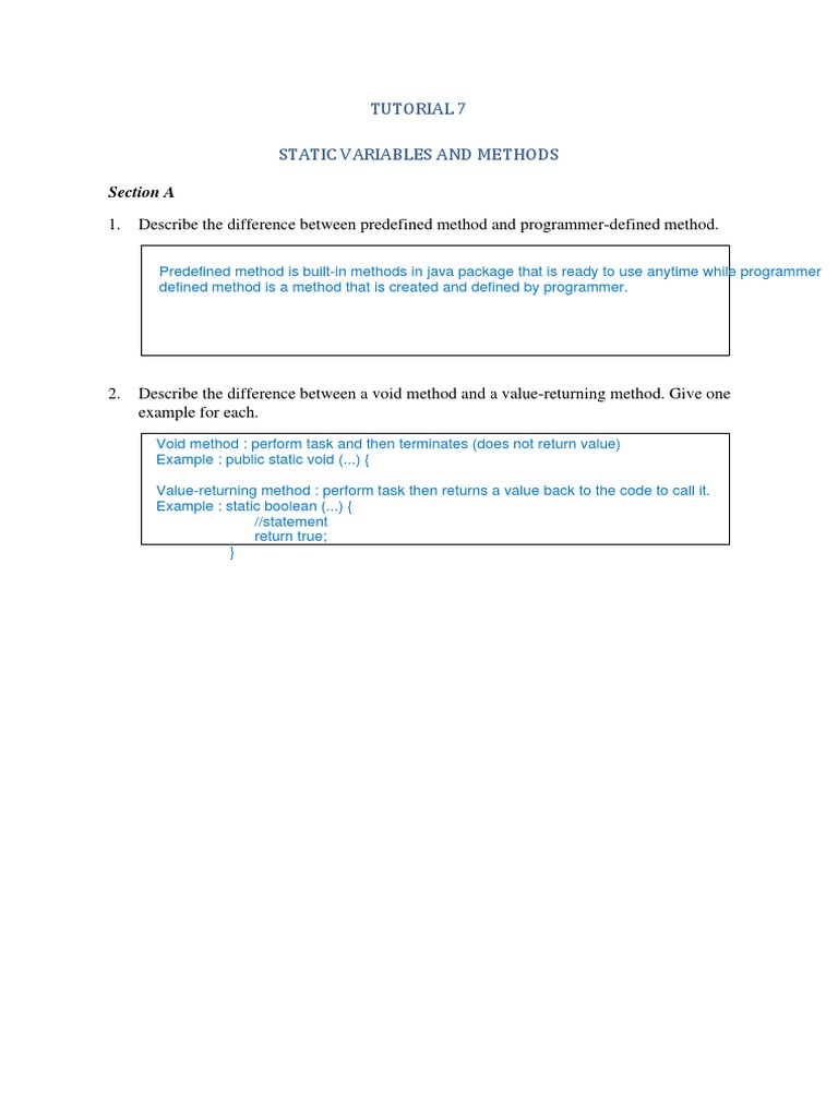 Tutorial 7 TTTK1114 UKM | PDF | Computer Program | Programming