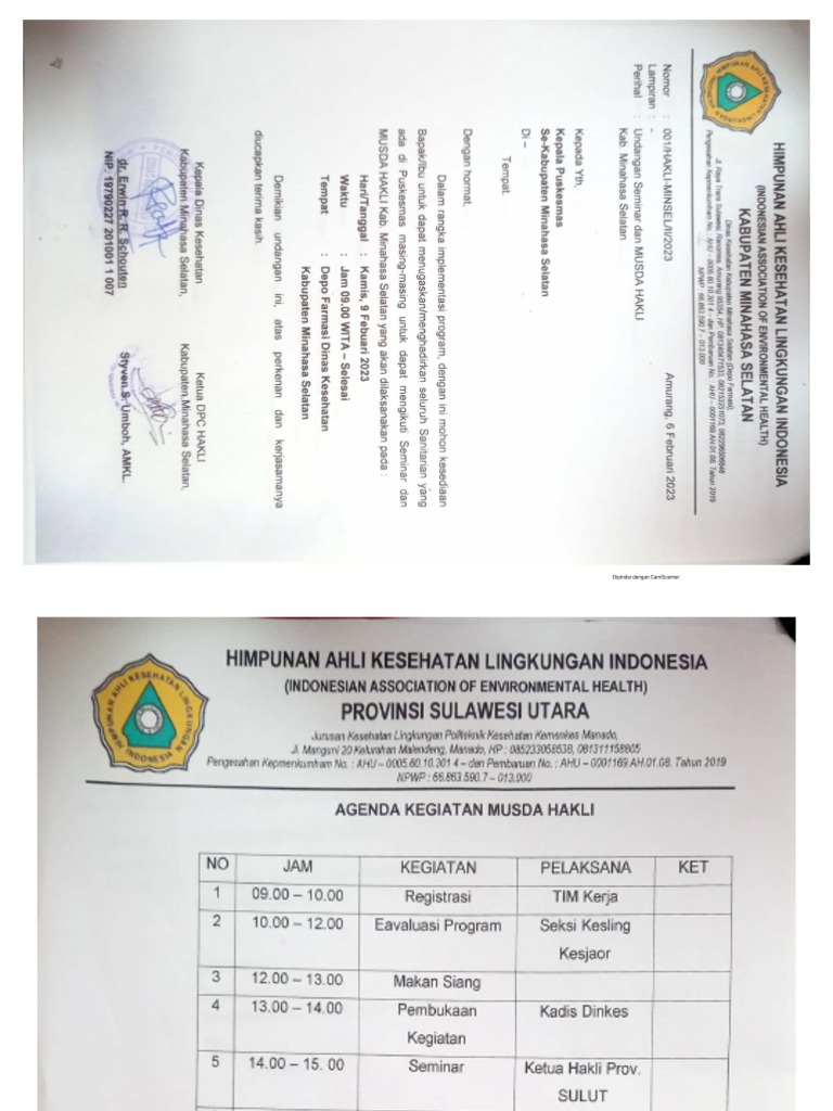Undangan Seminar Dan Musda Hakli | PDF