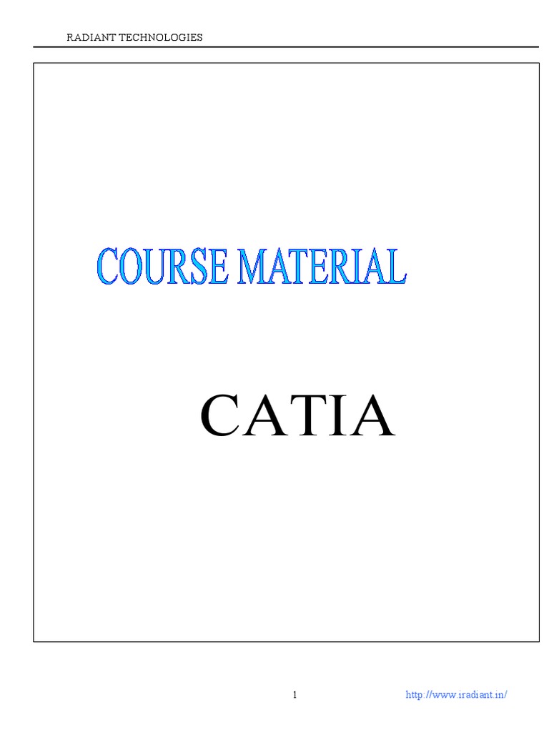 Catia Notes | PDF | Circle | Technical Drawing