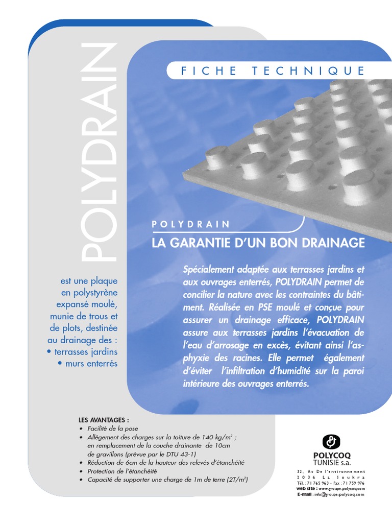 Drainage Efficace avec Polydrain | PDF