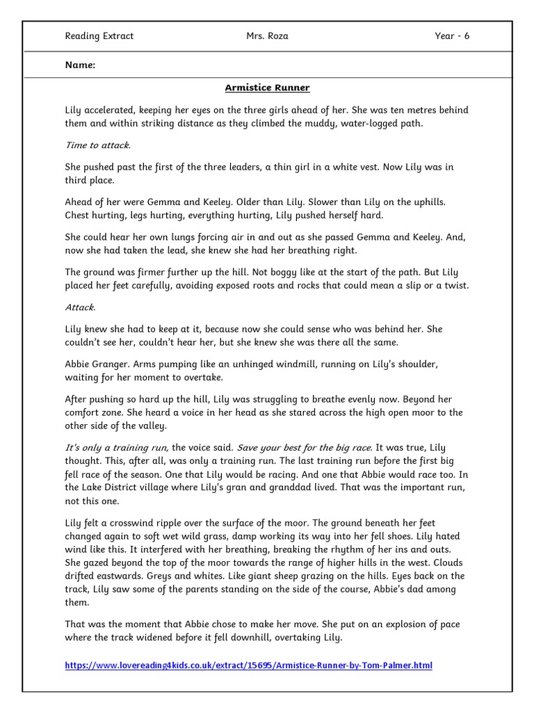 Armistice Runner Extract | PDF