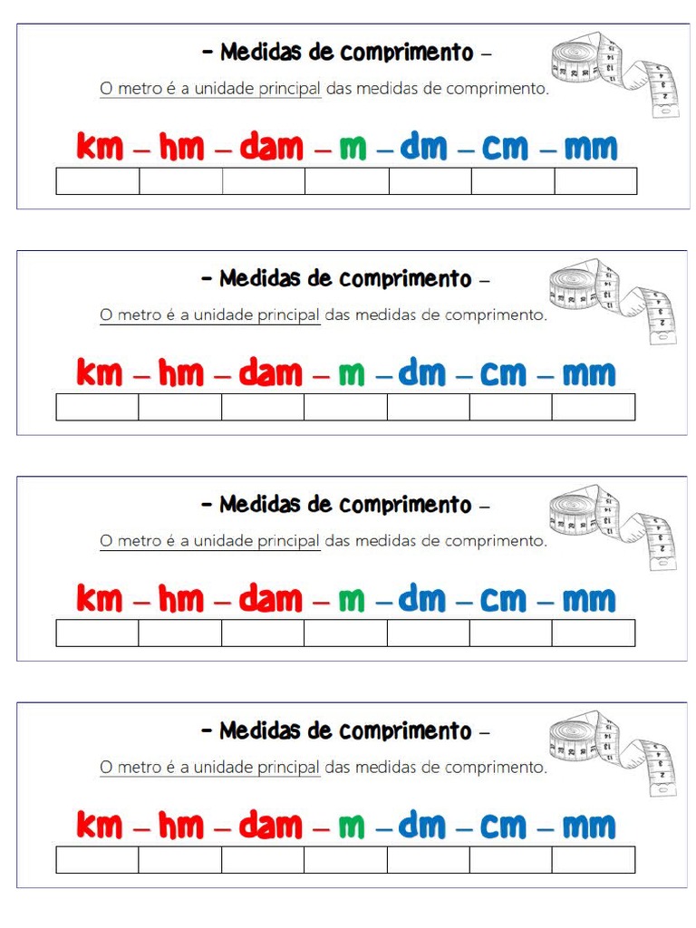 Medidas de Comprimento | PDF