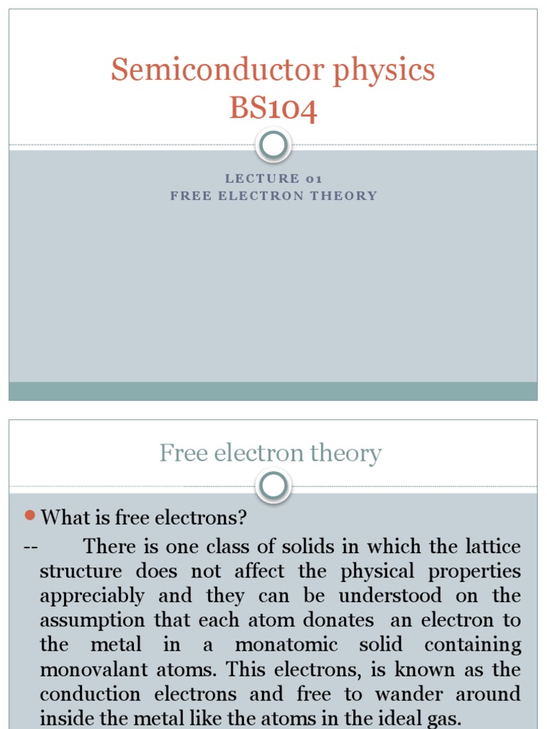 Lecture 01 Pdf Electron Atoms