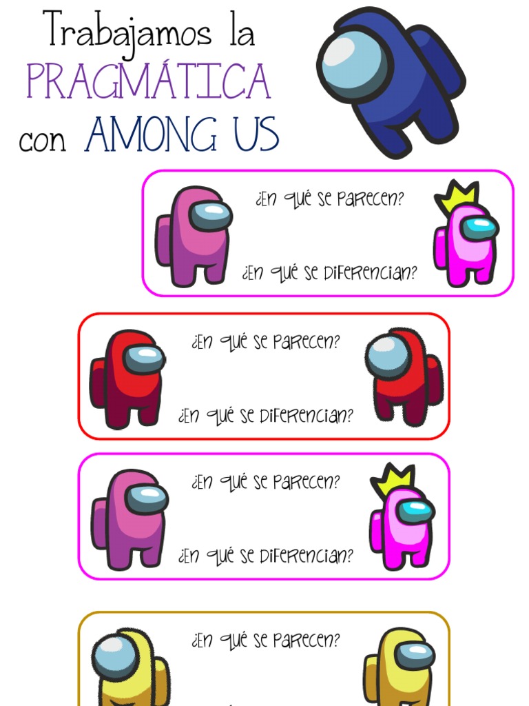 Among Us Tarjetas-Pragmatica | PDF